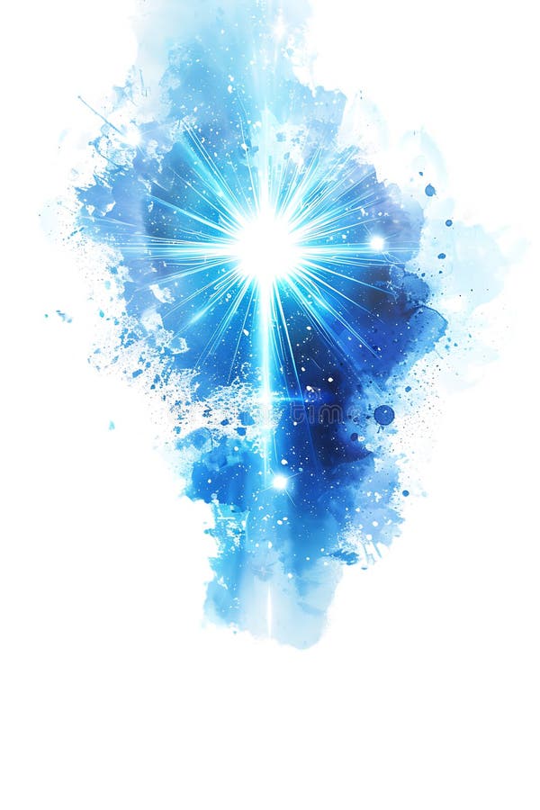 An Image Presenting a Blue Flare Cut Out Isolated in High Resolution ...