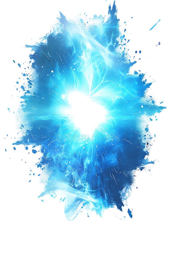 An Image Presenting a Blue Flare Cut Out Isolated in High Resolution ...