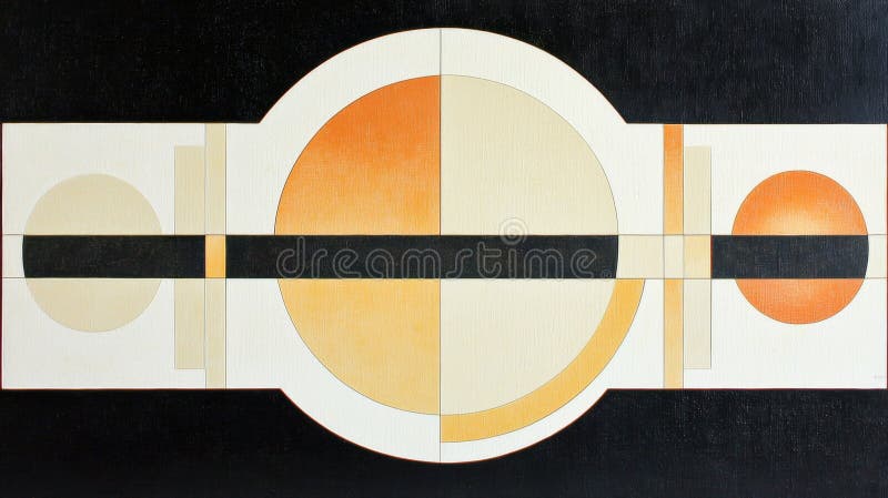 Abstract Art with Geometric Shapes and Bold Colors. Stock Image - Image ...
