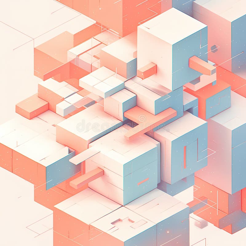 Abstract geometric shapes stock illustration. Illustration of movement ...