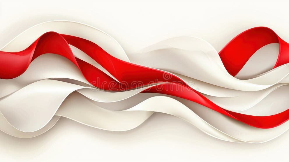 A Digital Illustration of Abstract Art Featuring a Wave-like Pattern of ...
