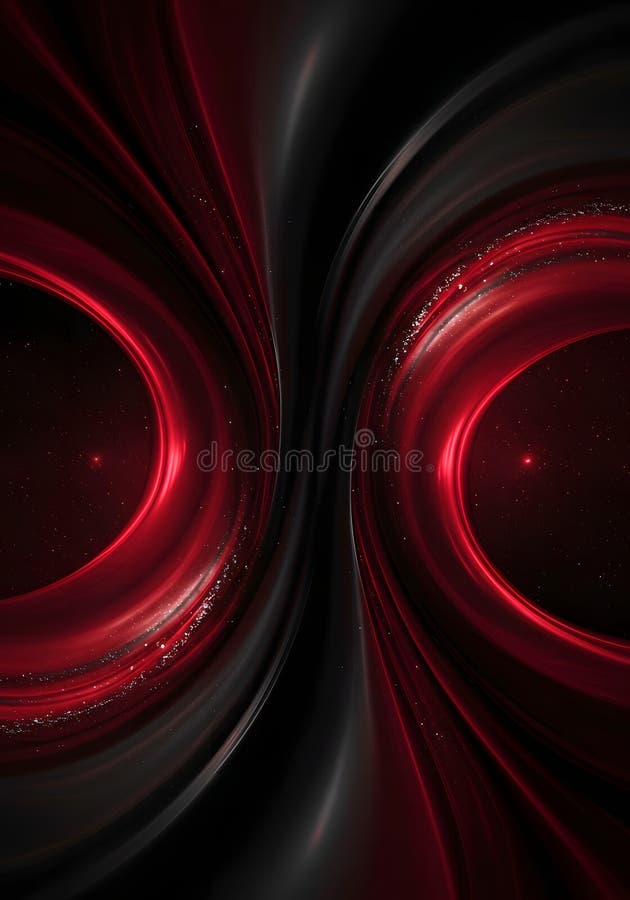 Abstract Red and Black Vortex Design - Generated Using Ai Stock ...