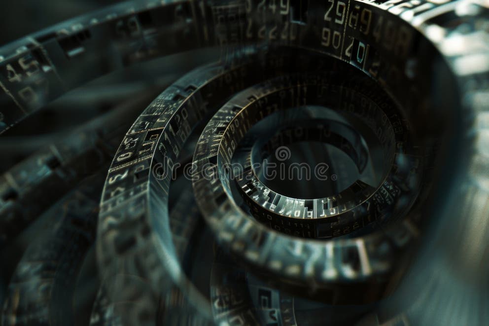 Infinite Abstract Pi Visualization Stock Illustration - Illustration of ...