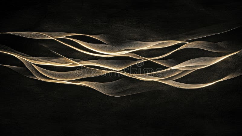 A Digital Art Piece Featuring a Wave-like Pattern of Light and Shadow ...