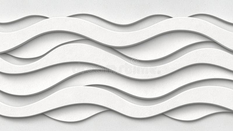 A White Wave Pattern with a Subtle Texture. Stock Image - Image of ...