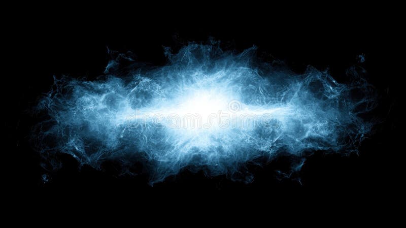 A Bright Blue Energy Field with Swirling Patterns. Stock Image - Image ...