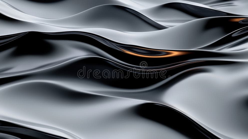 A Digital Illustration of a Wave-like Pattern in Shades of Gray and ...