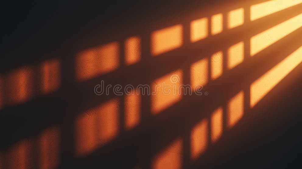 Sunlight Streaming through a Window, Casting a Warm Glow on the Wall ...