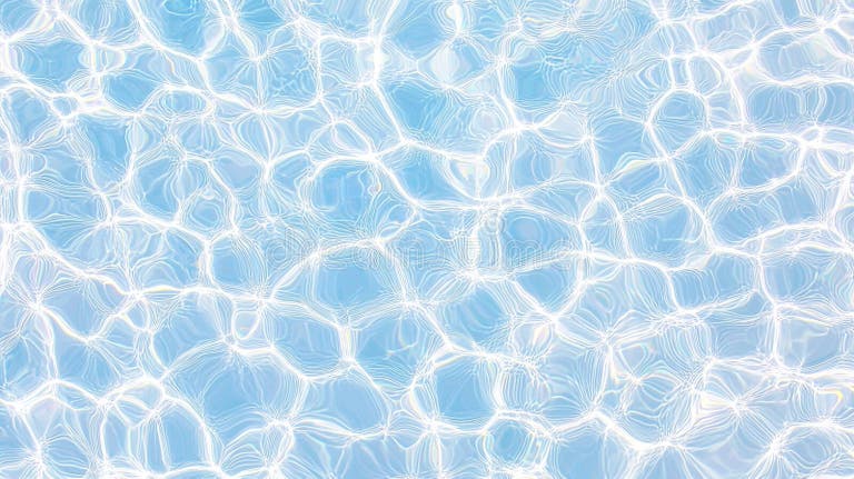A Light Blue Swimming Pool with Ripples and Reflections. Stock Image ...
