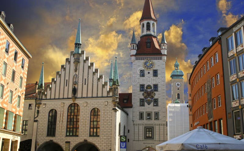 Urban Silhouettes: Traditional Architecture in the Heart of Munich ...