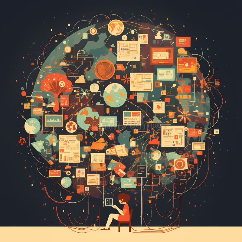 The Pursuit of Intelligence: Unlocking Secrets Stock Illustration ...
