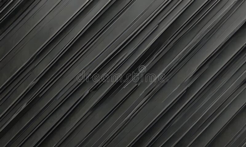 Close-up View Black Metal Surface with Diagonal Lines, Creating ...