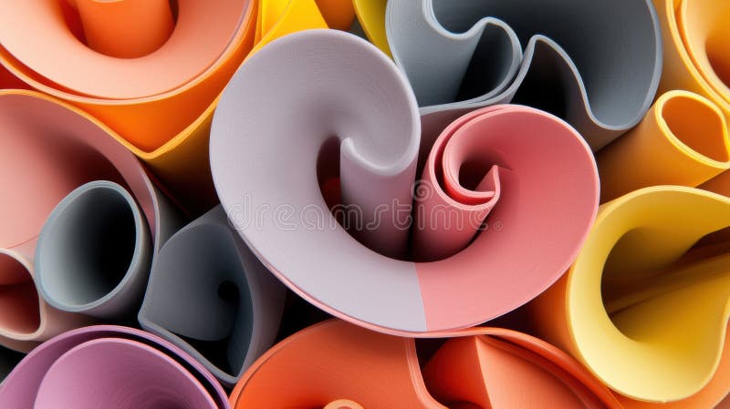 A Heart-shaped Object Made of Overlapping Circles in Various Colors ...