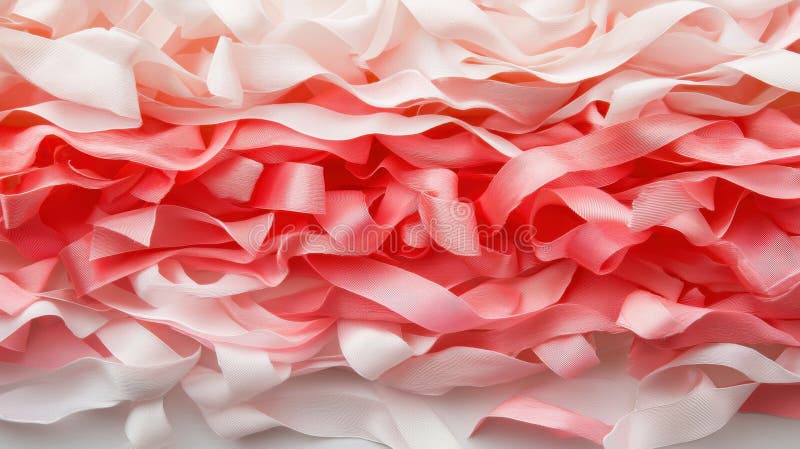 Textured Background Overlapping Pink White Ribbons Stock Photos - Free ...