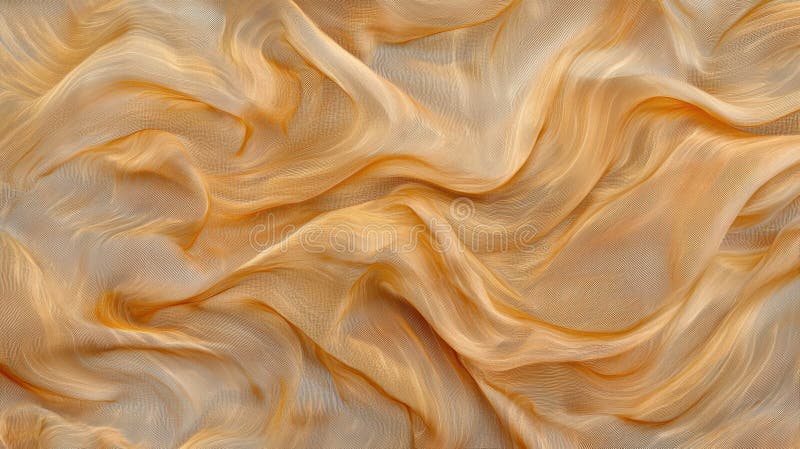 A Textured Fabric with a Flowing, Swirly Pattern in Shades of Orange ...