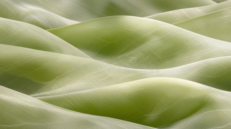 A Close-up View of a Textured, Light Green Surface with Subtle Wrinkles ...