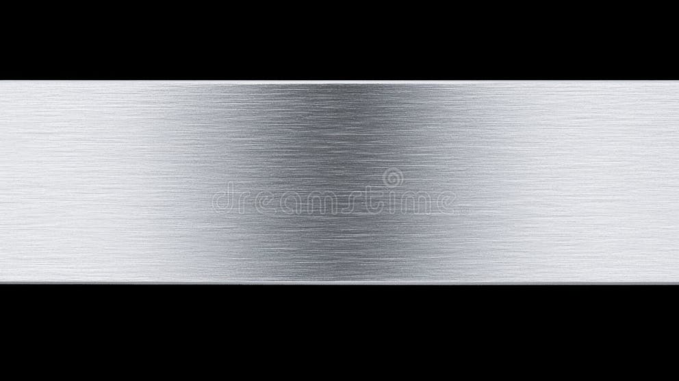 A Metallic Silver Strip with a Subtle Texture. Stock Photo - Image of ...