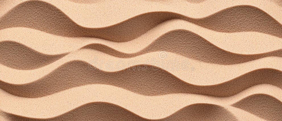 A Close-up View of a Sandy Surface with a Textured, Wave-like Pattern ...