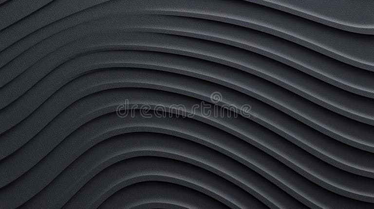 A Textured Black Background with a Repeating Wave Pattern. Stock Image - Image of visual, black ...
