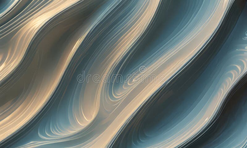 Close-up View Wavy, Abstract Pattern in Shades Blue and White, with ...