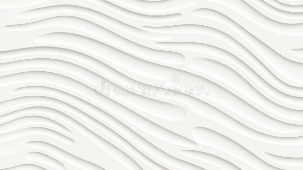 A White Wave Pattern With A Subtle 3d Effect Stock Image Image Of