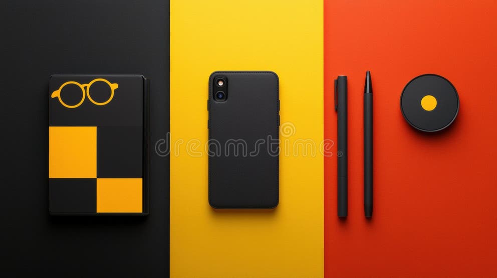 A Collection of Everyday Items Arranged in a Diagonal Line. Stock Image ...