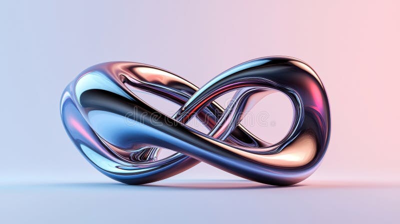 A Shiny Metallic Infinity Symbol. Stock Illustration - Illustration of ...