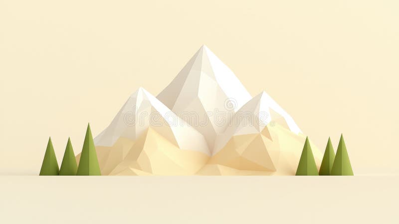 Geometric Mountain Range stock illustration. Illustration of multiple ...