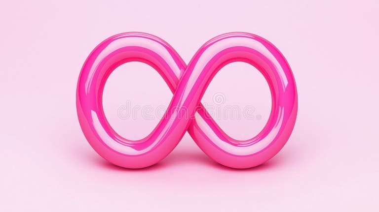 A pink infinity symbol. stock illustration. Illustration of vibrant ...