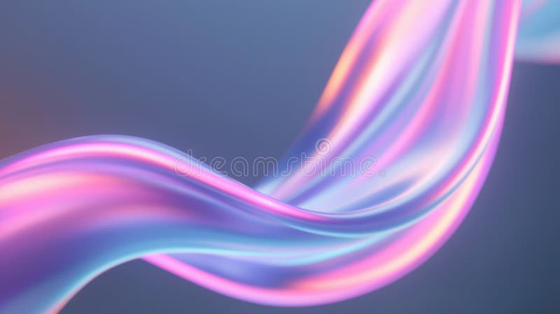 A Flowing, Abstract Design in Shades of Pink and Blue. Stock Image ...