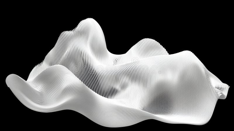 Abstract Art: a White Wave-like Form Stock Photo - Image of white ...