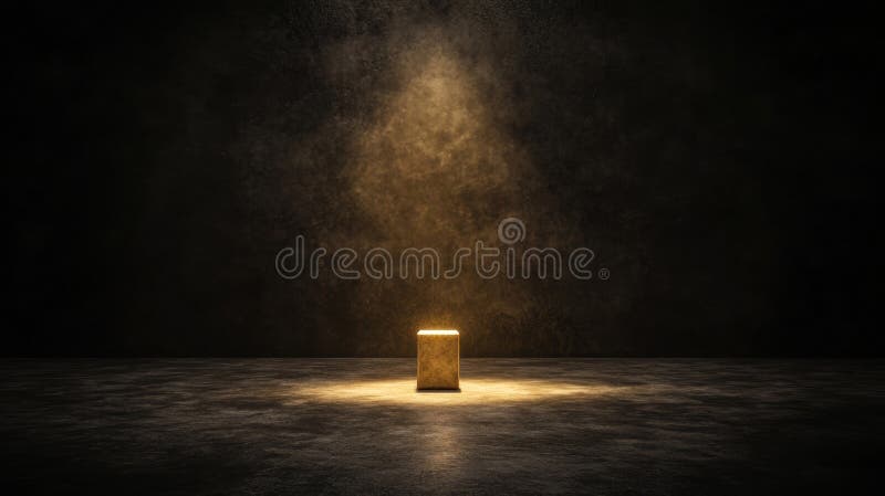 Spotlight Illuminates Single Object Dark Room Stock Photos - Free ...
