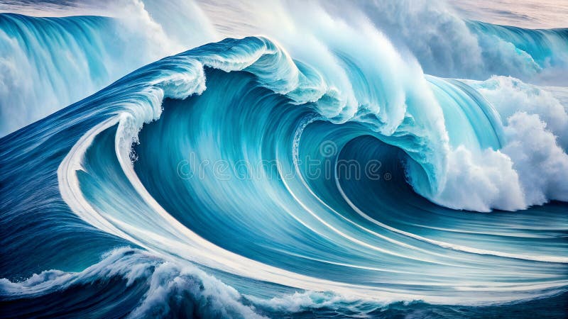 Giant Ocean Waves: Powerful Sea, Abstract Nature, Dramatic Water Stock ...