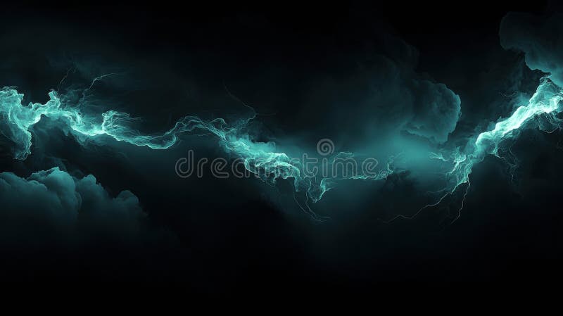 A Dramatic Lightning Bolt Streaks Across a Dark, Cloudy Sky. Stock ...