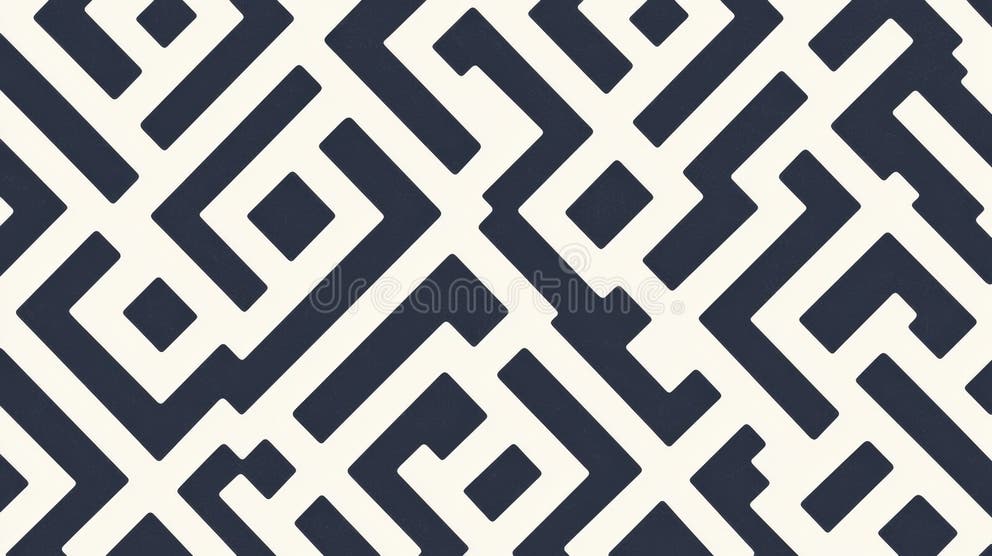 A Geometric Pattern of Black and White Squares and Rectangles. Stock ...