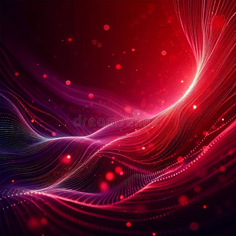 Subtle Particle Waves in Gradient Colors Editorial Stock Image ...