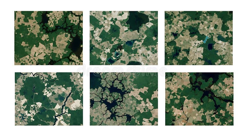 Agricultural Land Division Showing Unique Texture from an Aerial ...