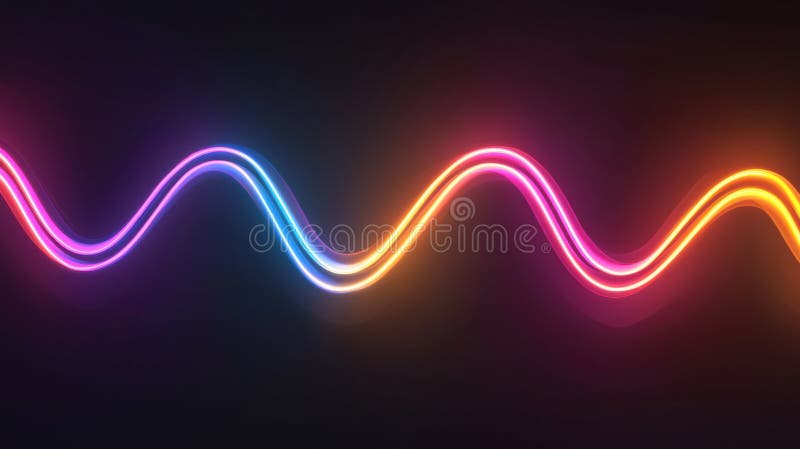 Series Neon Light Waves Various Colors Stock Photos - Free & Royalty ...