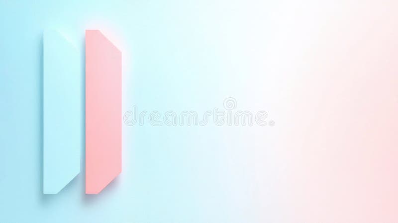 A Minimalist Design of Two Overlapping Rectangles in Pink and Blue ...