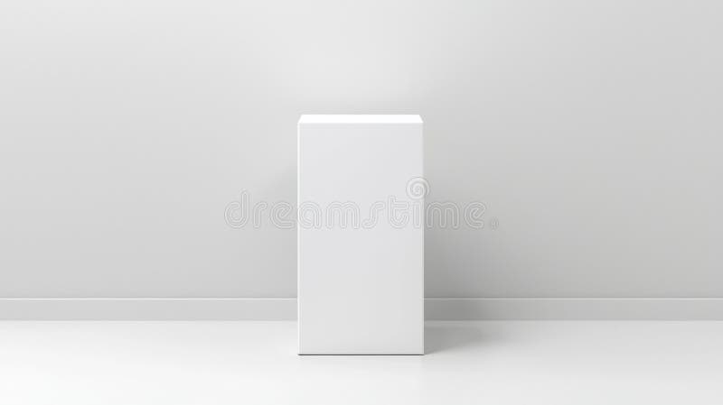 A White Pedestal in a Minimalist Room. Stock Photo - Image of sense ...