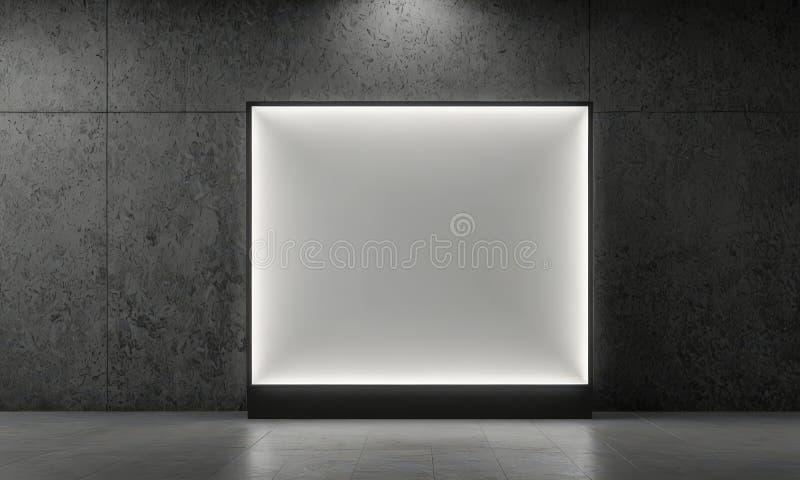Minimalist Black and White Features Square-shaped Light Source with ...