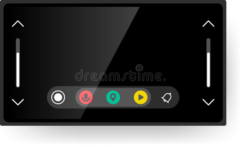 Interactive Head Unit Dashboard Interface for Navigation and Voice ...