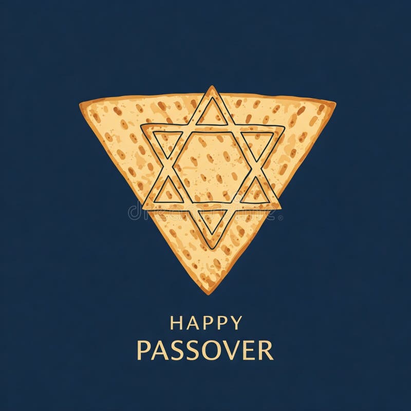 Joyful Passover: Matzah Symbol Stock Illustration - Illustration of ...