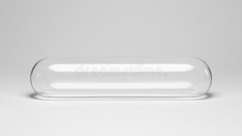 A Transparent Cylindrical Container with a Lid. Stock Photo - Image of ...