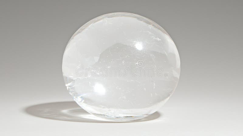 A Clear Glass Sphere with a Textured Surface. Stock Image - Image of ...