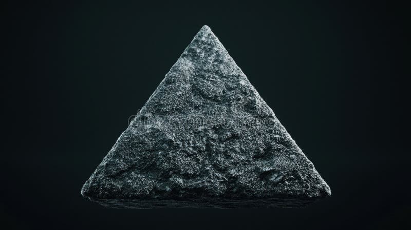 A Dark Gray, Jagged Triangle with a Rough Texture and Pointed Top ...