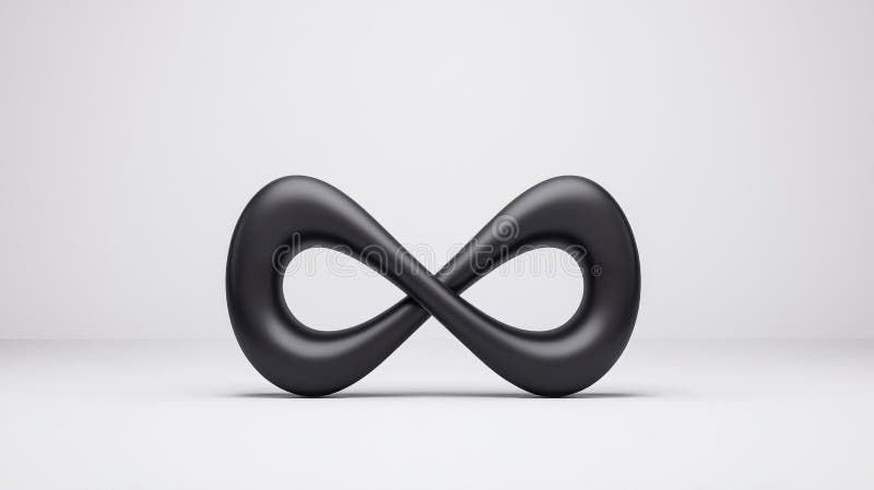 A black infinity symbol. stock image. Image of symbol - 383351459