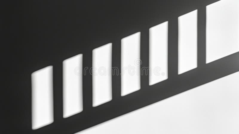 A Black and White Abstract Image of a Staircase. Stock Image - Image of ...