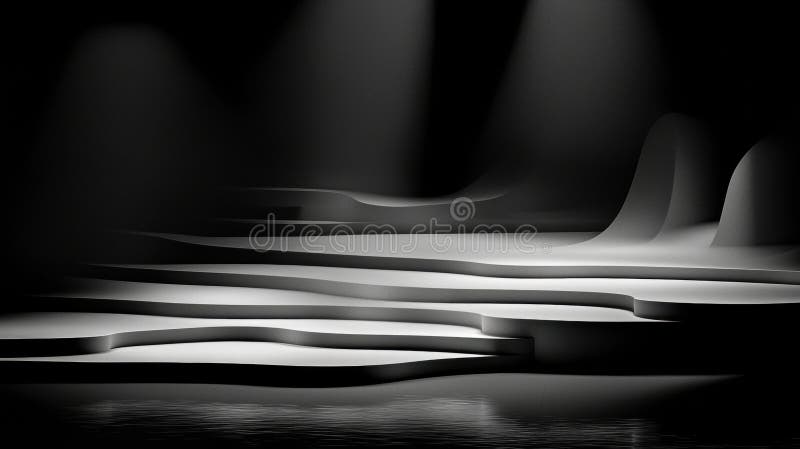 Dramatic Black White Photograph Stage Lighting Effect Stock Photos ...