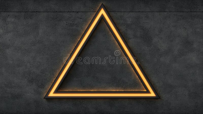 Black Yellow Triangle Neon Light Effect Stock Photos - Free & Royalty ...